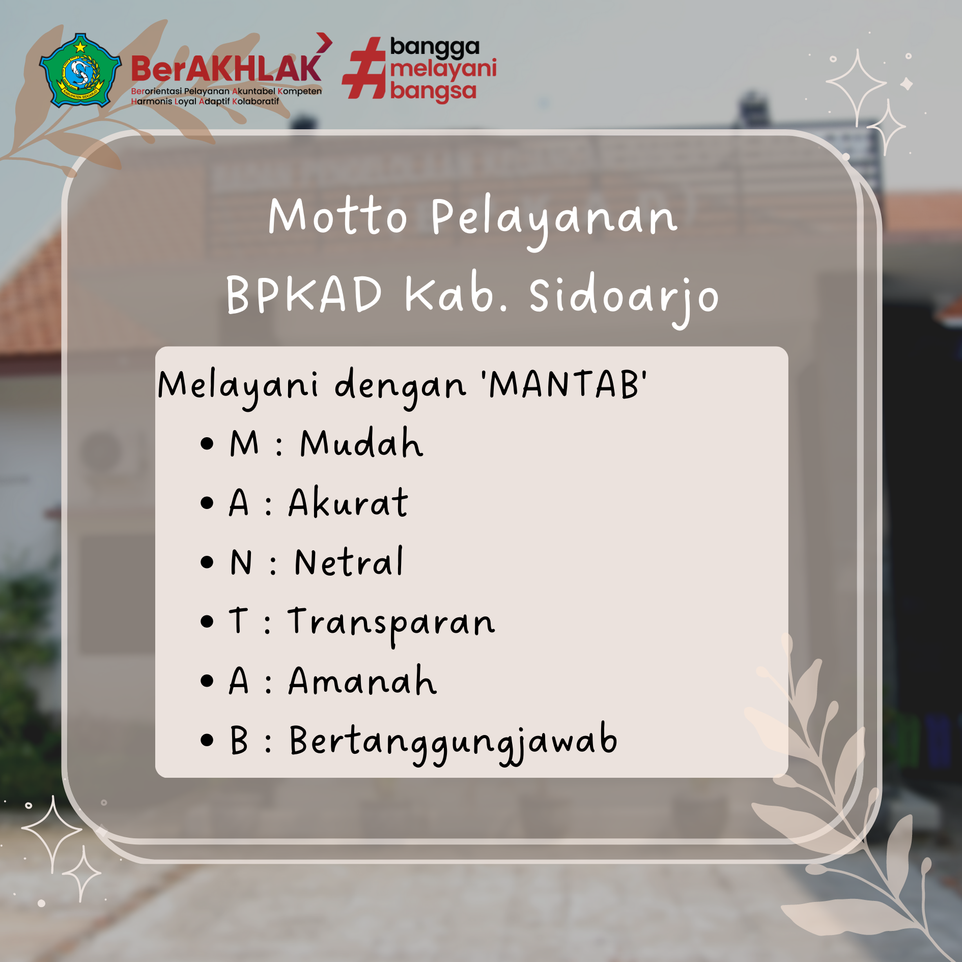 Motto Pelayanan 2023 – BPKAD